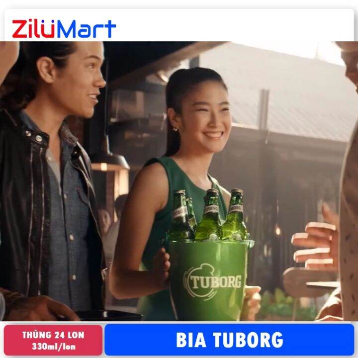 Bia Tuborg (thùng 24 lon) loại 330ml | Lazada.vn
