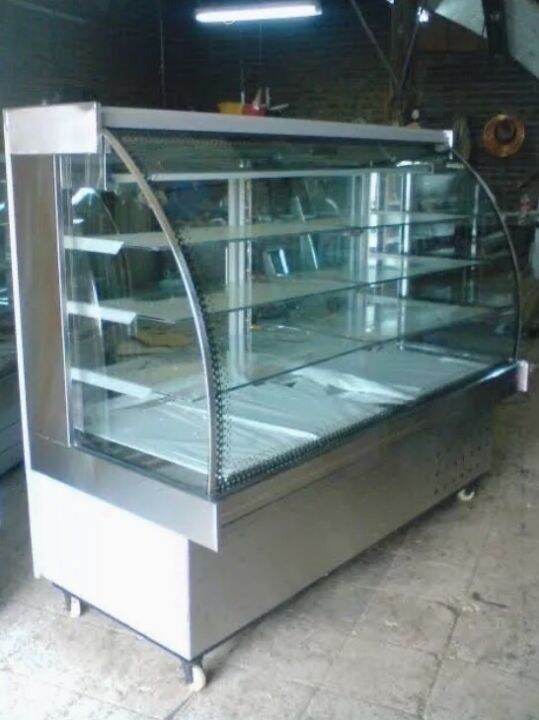 Brand new heavy duty commercial curved glass cold display counter ...