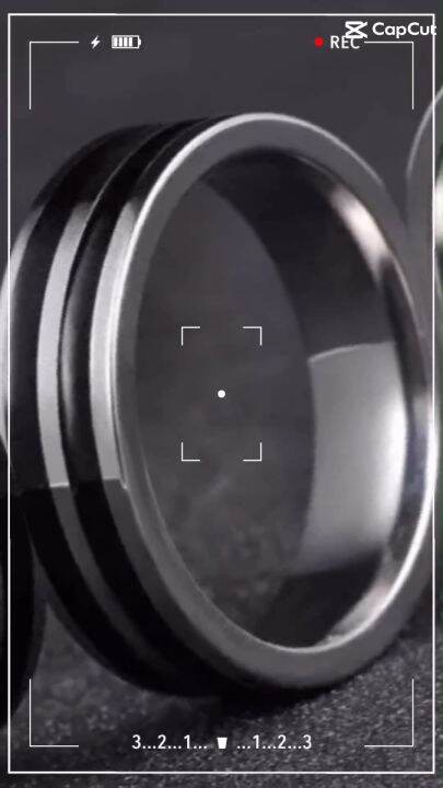 Cincin Hitam Titanium Stainless Steel 3List Luar 6mm Selamanya Anti ...