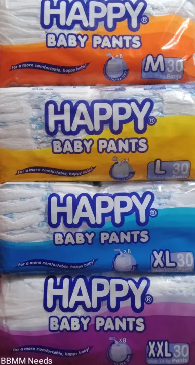 Happy Baby Pants Diaper Medium,Large,XL&XXL 30s | Lazada PH