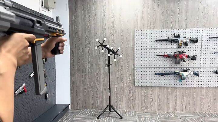 Metal Shooting Practice Target 10 Target Double Wheel Automatic Rotate ...
