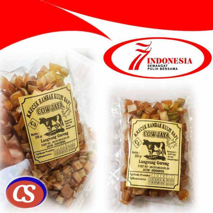 Krecek Rambak Kulit Sapi Kotak Mentah/Bahan Krecek Gudeg/Sambal Goreng ...