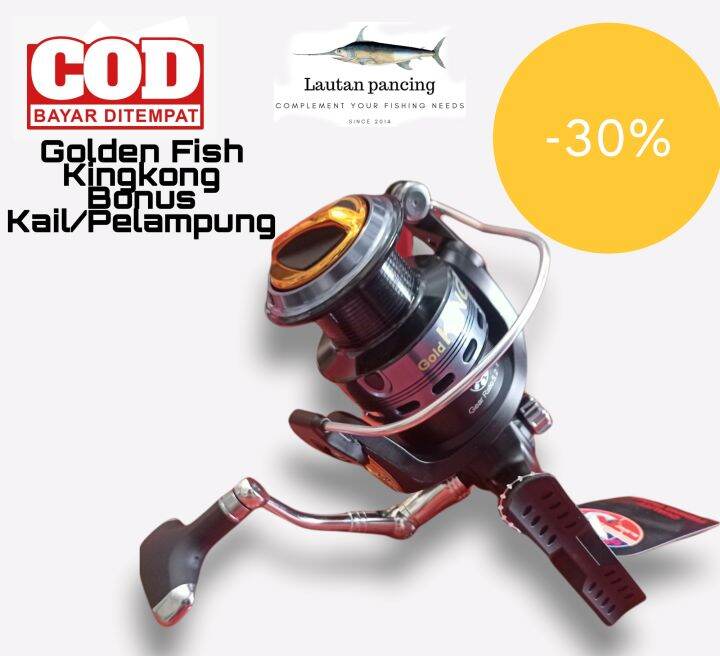 Reel Golden Fish Kingkong Gold Kingkong | Lazada Indonesia