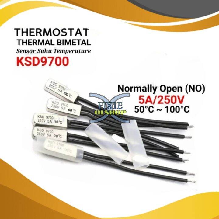 thermostat termal KSD9700 bimetal 250v 5A sensor suhu temperatur | Lazada Indonesia