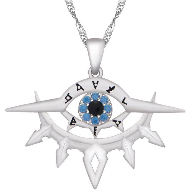 2023 S925แท้สร้อยคอจี้รูปตาปีศาจสีเงินไม่ซีดไม่แพ้แฟชั่นเฉพาะกลุ่มอินเทรนด์ฮิปฮอปแร็ปเปอร์ผู้ชาย ...