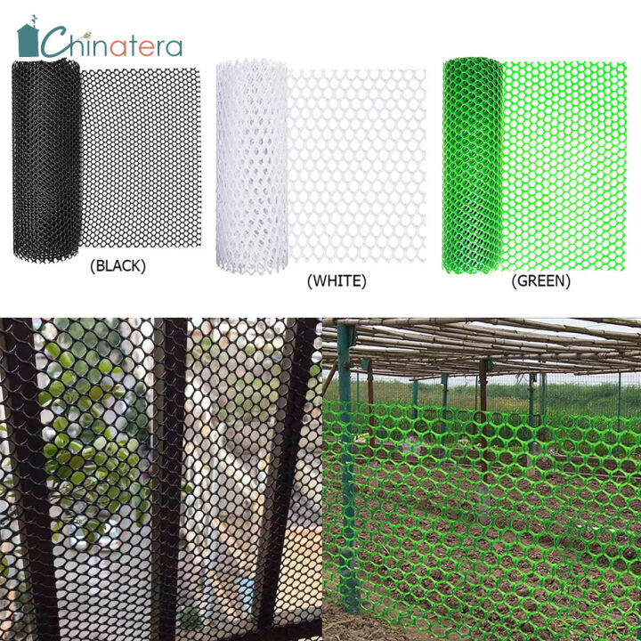 Chinatera 40x300cm Plastic Chicken Wire Fence Mesh Hexagonal Fencing ...
