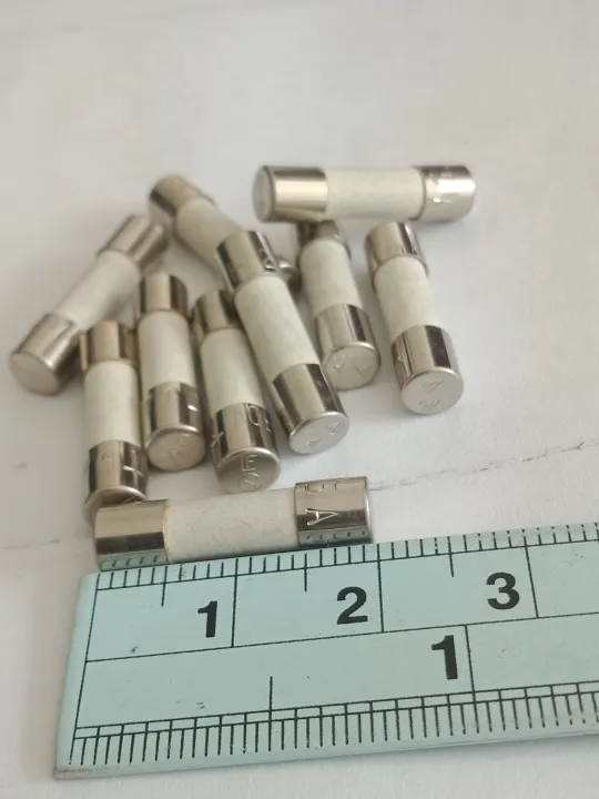 T5A H 250V FUSE 5A 250V T 5A H 250V ฟิวส์เซรามิกญี่ปุ่น 20มิล (แพ็ค10 ...