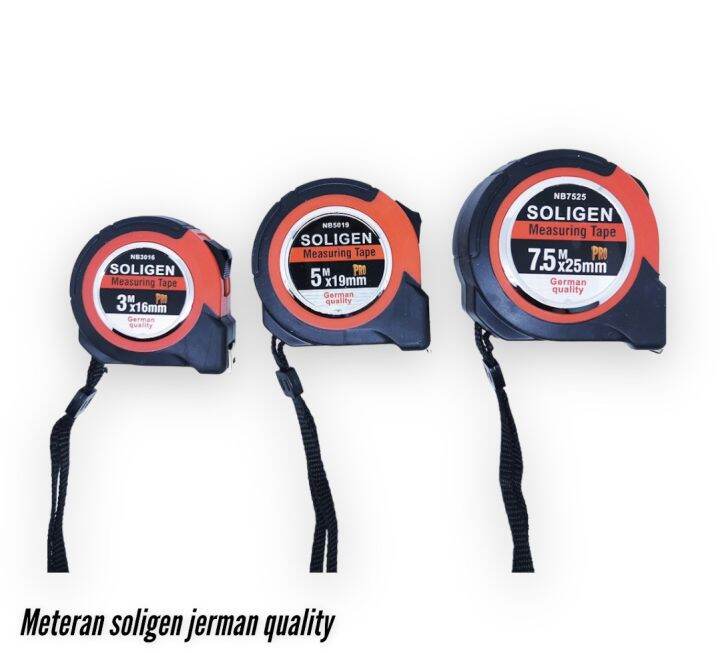 Meteran roll Soligen jerman quality 3m 5m 7,5m | Lazada Indonesia