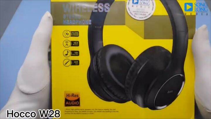 Tai Nghe Chụp Tai Bluetooth HOCO W28, Bluetooth V5.0, Hỗ Trợ Mic Đàm Thoại, Thiết Kế Trẻ Trung ...