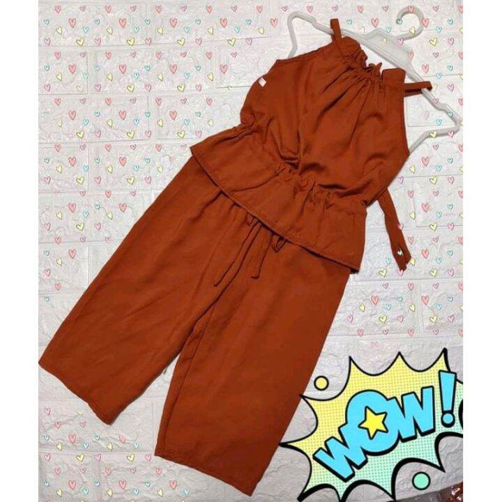 Top+Pants Terno | SexyBack Chalis | 2to10 Yrs Old Petite | Lazada PH