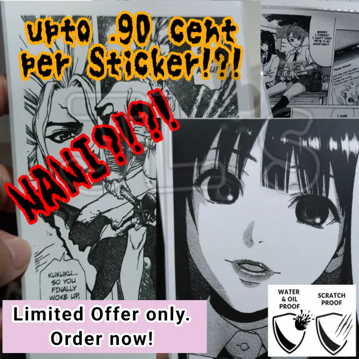 [JL] LOWEST PRICE High Quality Readable Prints Manga Panels Stickers ...