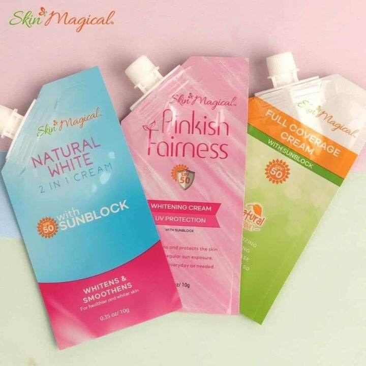 Skin Magical Natural White 2in1 Cream and Pinkish Fairness Sunscreen ...