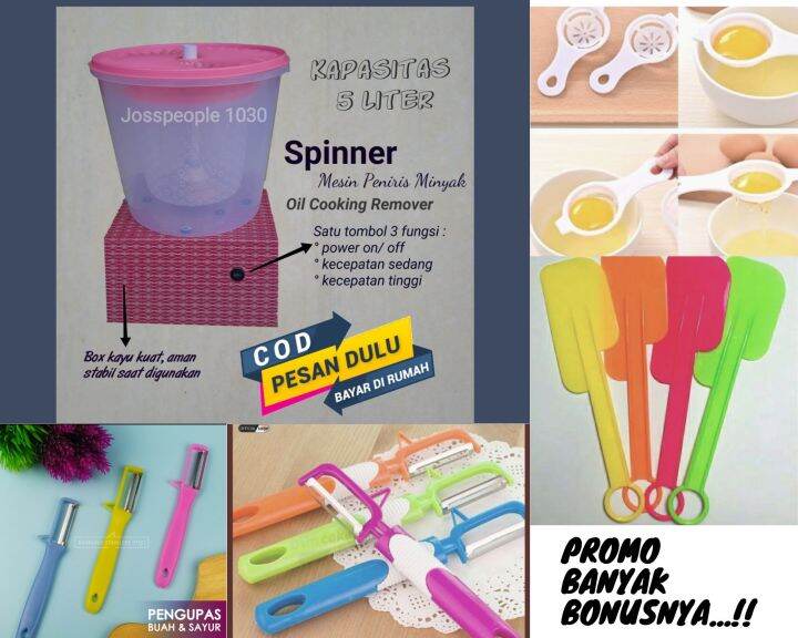 Alat Peniris Minyak Goreng/Mesin Peniris Minyak Spiner 5 Liter ( COD ...
