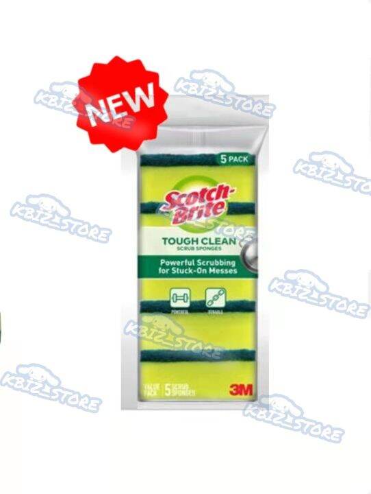 3M Scotch-Brite Scouring Sponge Value Pack (5pcs/pk) | Lazada