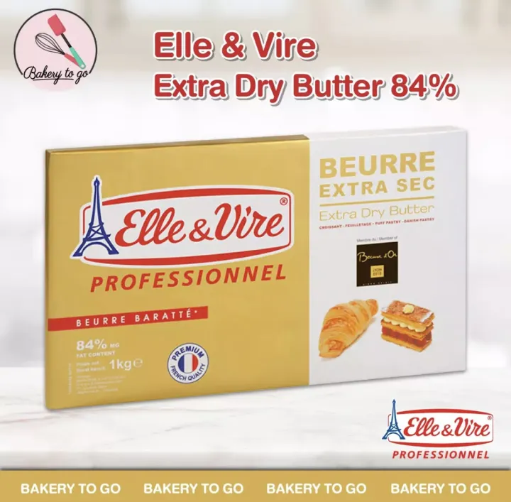Bakery to GO เนยแผ่นสำหรับทำครัวซองต์ ขนาด 1kg Elle & Vire Extra Dry ...