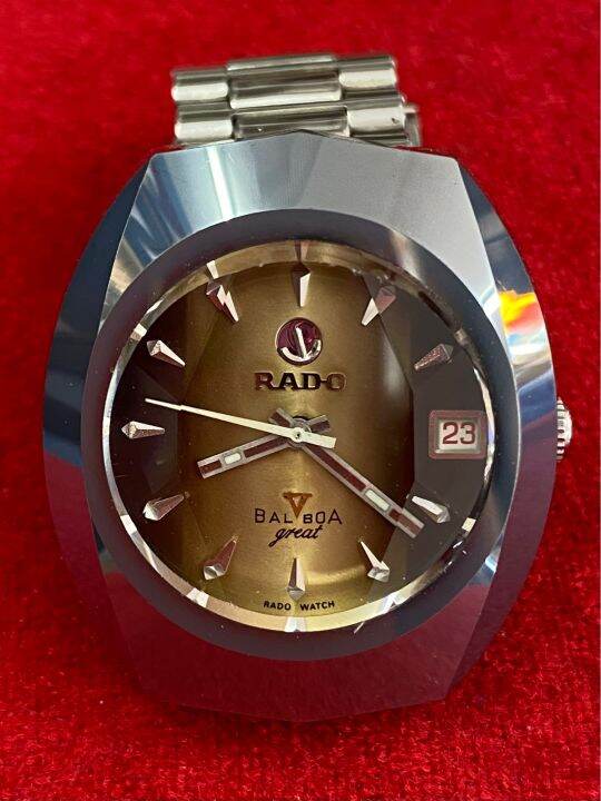 RADO BALBOA great 25 jewels Automatic ตัวเรือนคาไบรท์ นาฬิกาผู้ชาย มือ ...