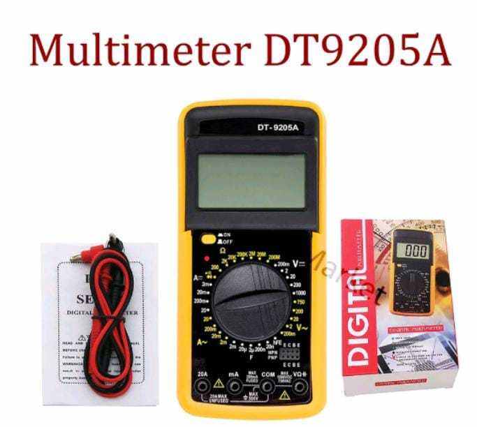 Multimeter Digital DT9205A / Multitester Avometer Voltmeter Ammeter ...