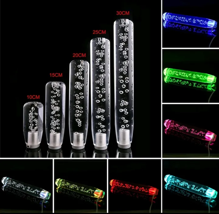 7 Color LED CRYSTAL Shift Knob High Quality 10cm 15cm 20cm 25cm 30cm ...