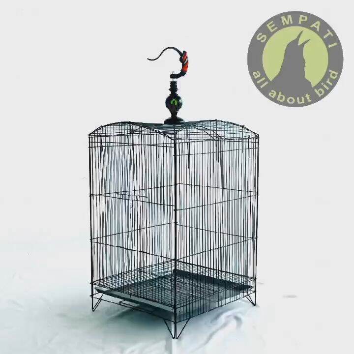 SEMPATI Sangkar Kandang Kotak Besi Lipat No 2 Sangkar Burung Kacer ...