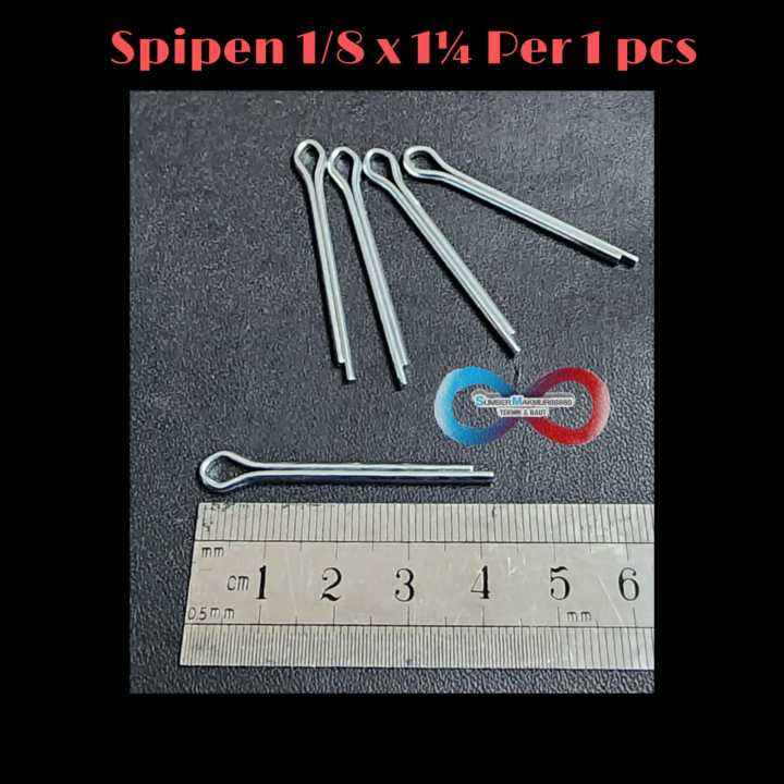 Spipen Besi 1/8 x 1 1/4 (3m-30 cm) Per 10 Pcs Cotterpins / Split Pin ...