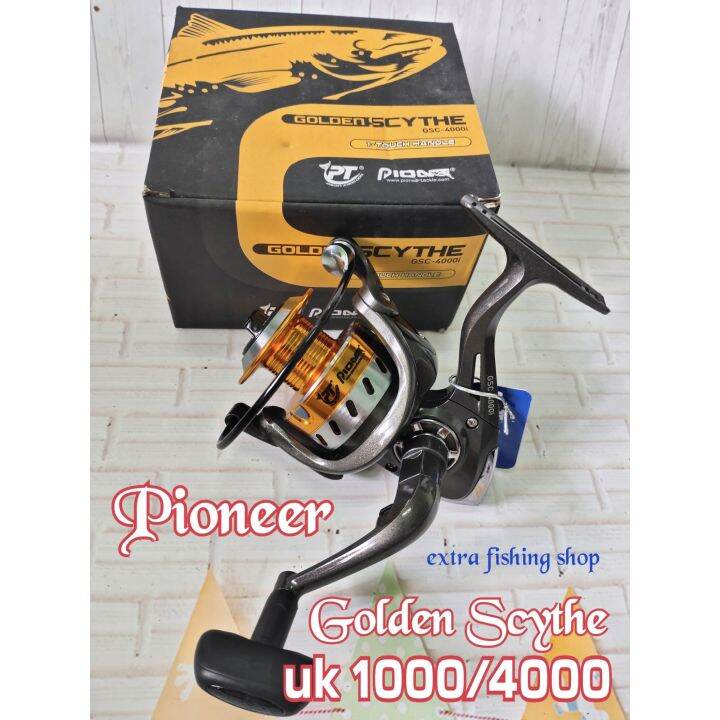 Reel Pioneer Golden Scythe 1000/4000 alumunium spool | Lazada Indonesia