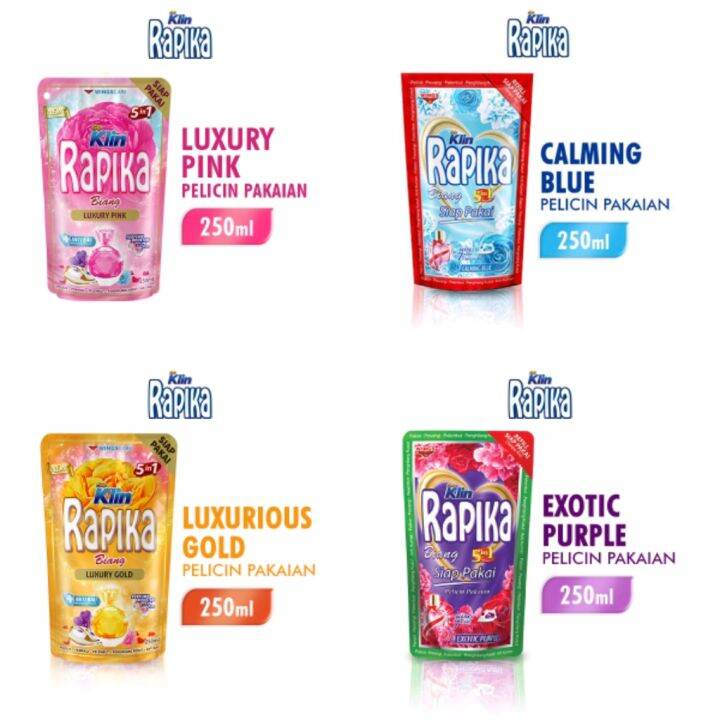 RAPIKA Biang Pelicin Pakaian Pouch Refill 250ML | Luxury Pink Sweet ...