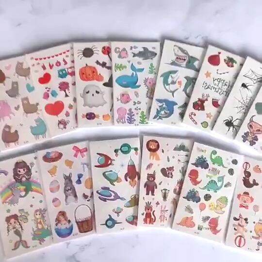 Temporary Tattoo Cute Removable Fake Tattoos for Kids, Children ...