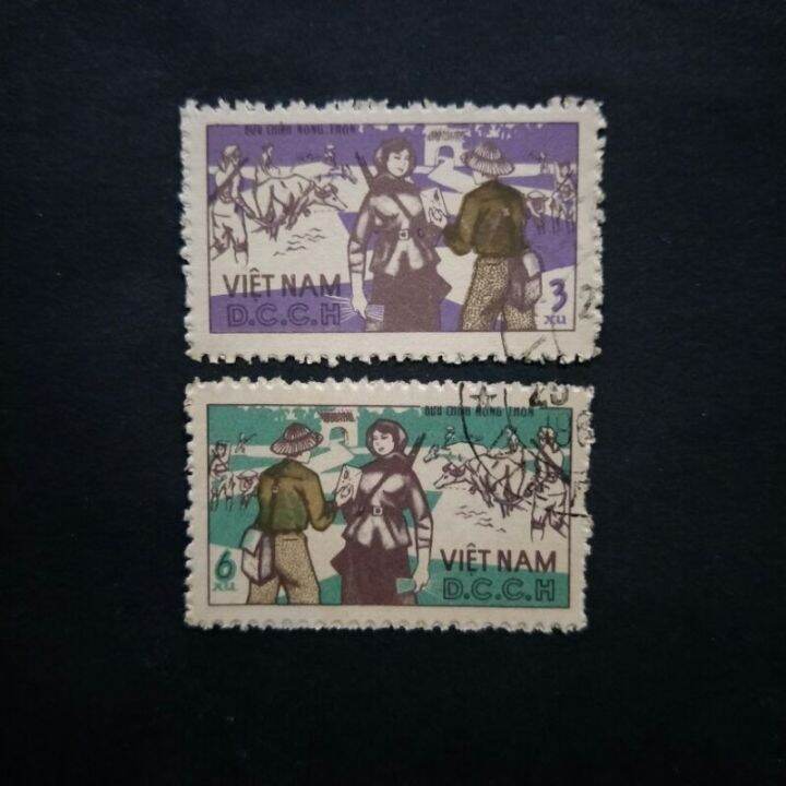 1966 Stamp Vietnam-Complete Used Stamp-Rural Mail Service-Postman ...