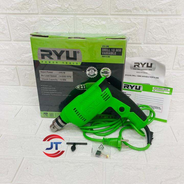 RYU MESIN BOR BESI KAYU 10 MM RDR 10-3RE/ ELECTRIC DRILL 10 MM RYU ...