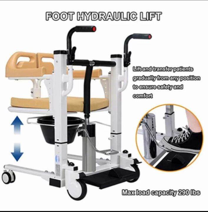 Kursi roda transfer pasien full hidrolik + BAB | Lazada Indonesia