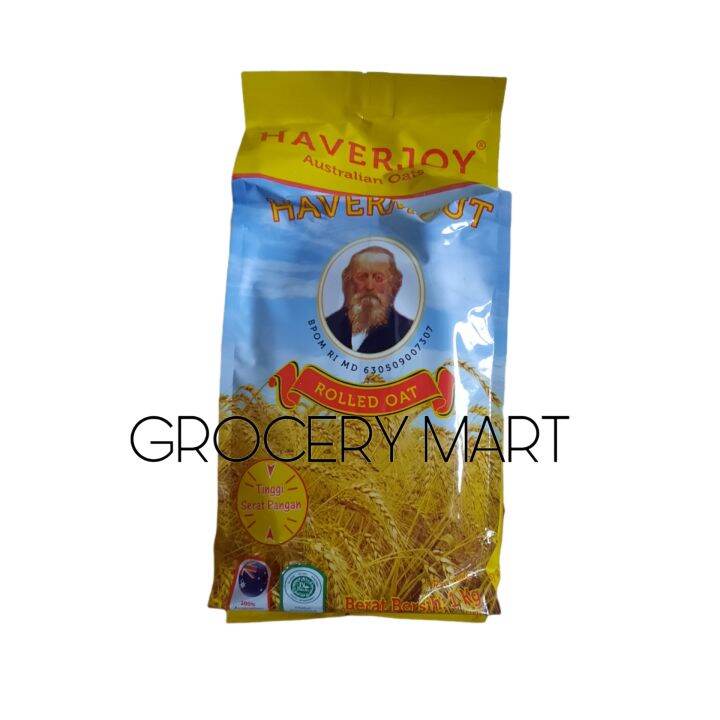 HAVERJOY HAVERMOUT ROLLED OATS 1 KG - KEMASAN KUNING | Lazada Indonesia