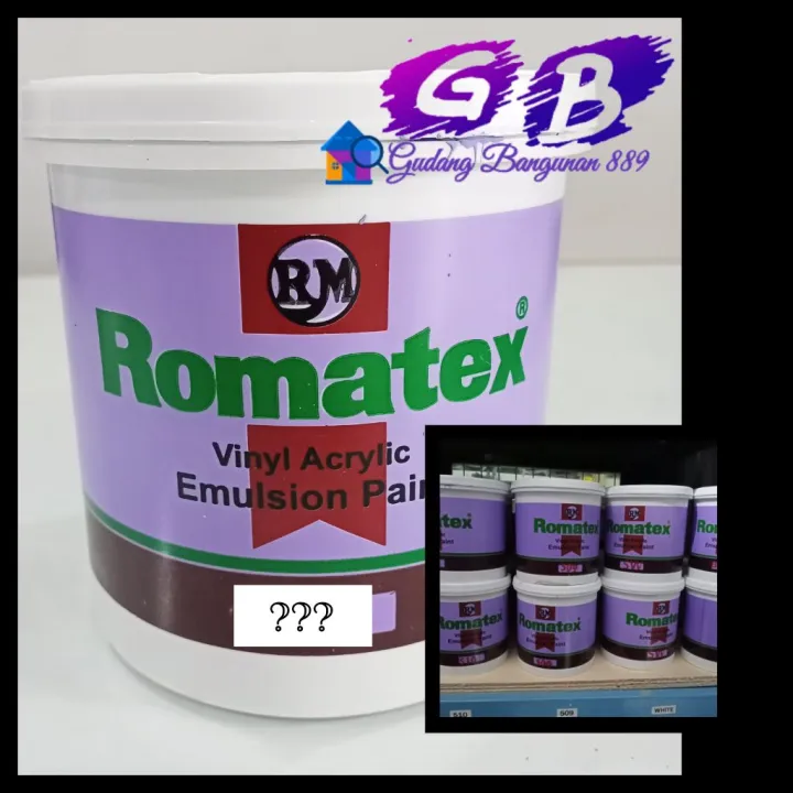 CAT TEMBOK/CAT ROMATEX ACRYLIC 518 IVORY IVORY 1 kg | Lazada Indonesia