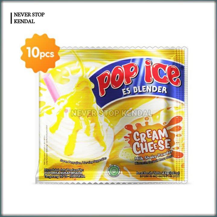 Pop Ice Cream Cheese 1 Renceng isi 10 Sachet | Lazada Indonesia