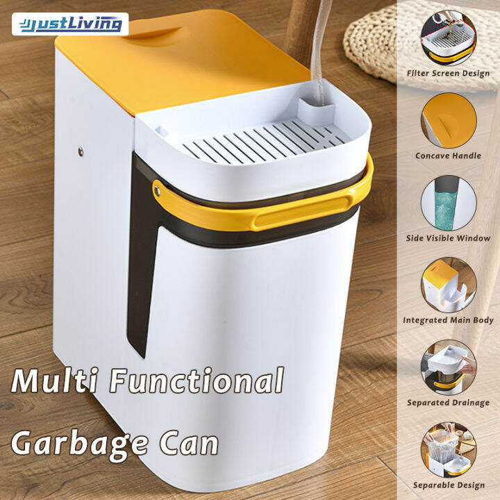 JustLiving Multi-Functional Tea Residue Barrel Tea Water Separation Tea ...