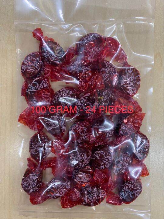 HACKS CANDY REGULAR / HONEY LEMON / BLACKCURRANT / ASSORTED (100G / 24 ...