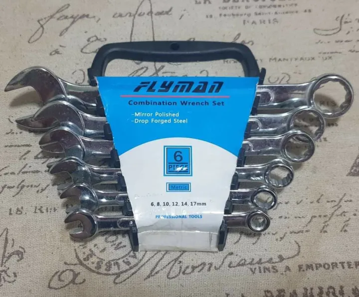 Flyman 6pcs Combination Metric Wrench set 6-17mm | Lazada PH