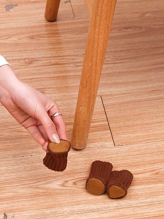 Chair leg cover Table leg cover Anti-slip knitted furniture Chair leg ...