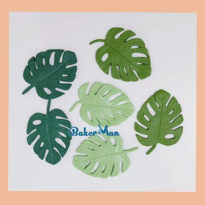 Safari Leaf Cake Topper | Edible Leaf | Leaves Cake Topper Decoration ...