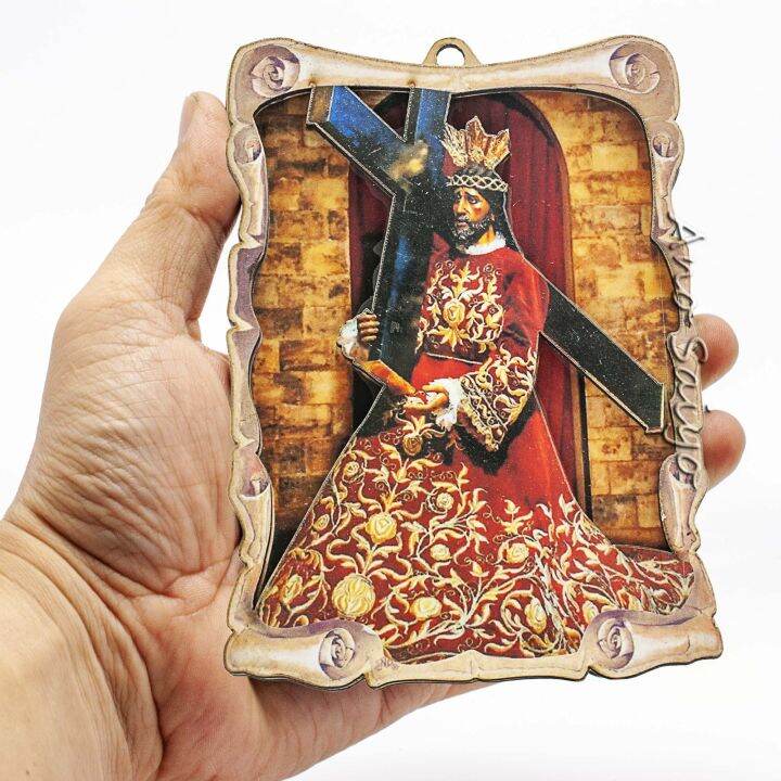 AnoSaiyo Nazareno Photo Frame Black Nazarene Jesus of Nazareth Picture ...
