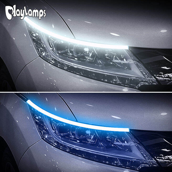 12V LED DRL Car Daytime Running Light Flexible With Start Sequential ...