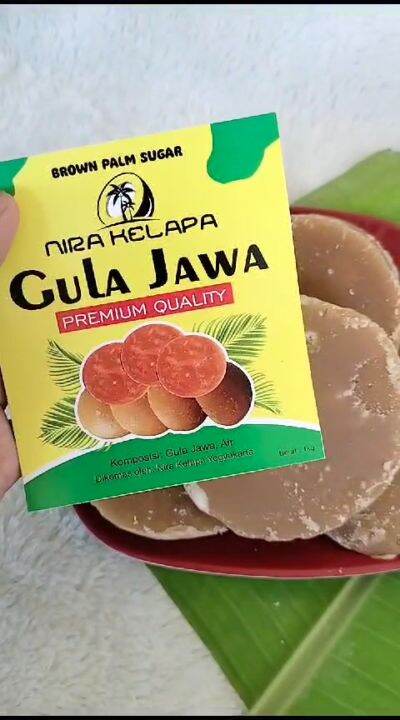 Gula Jawa 1kg Asli Nira Kelapa Jogja Super Premium Murni Tradisional Warna Merah Coklat Bulat ...