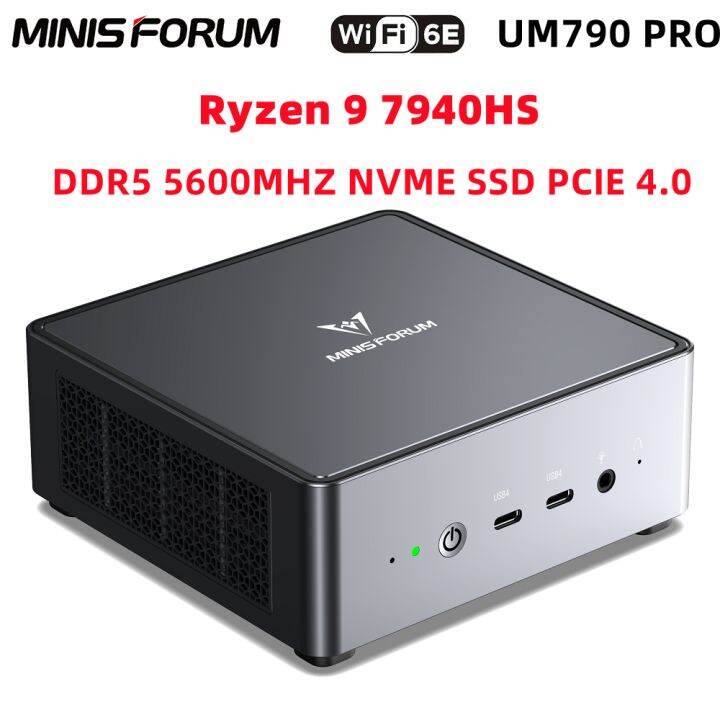 MINISFORUM UM790 Pro MINI PC AMD Ryzen 9 7940HS Windows 11 Pro 2*DDR5 ...