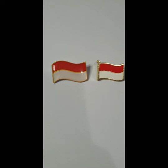 Pin bendera merah putih Bahan Premium Kuningan 17 agustus hari ...