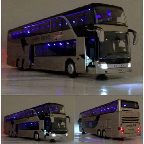 Diecast Miniatur Pajangan Bus/Bis Double Decker skala 1:32 miniatur bis ...