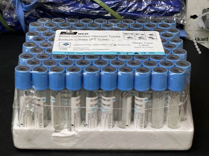 Blue Top Collection Tube Sodium Citrate Glass 1.8ml | Lazada PH