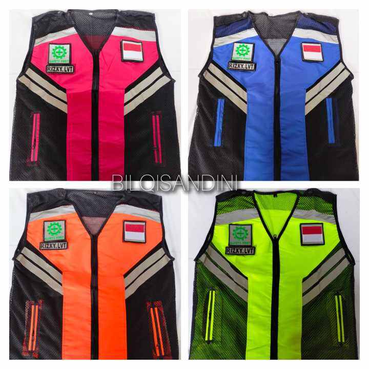 rompi safety first/rompi lapangan/rompi proyek | Lazada Indonesia