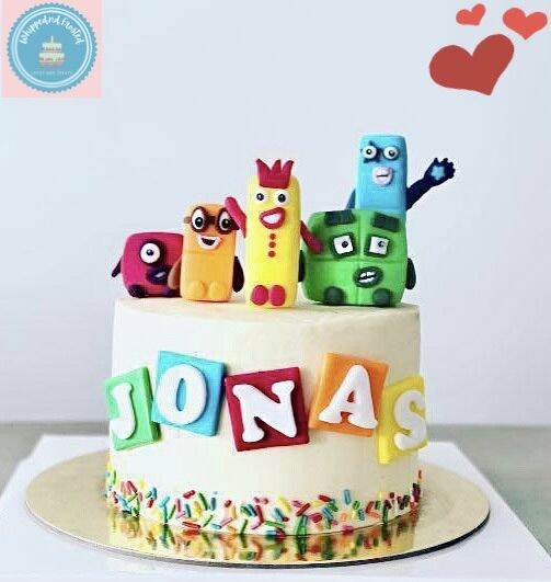 Numberblock theme Birthday Cake / Custom cake / Eggless option ...