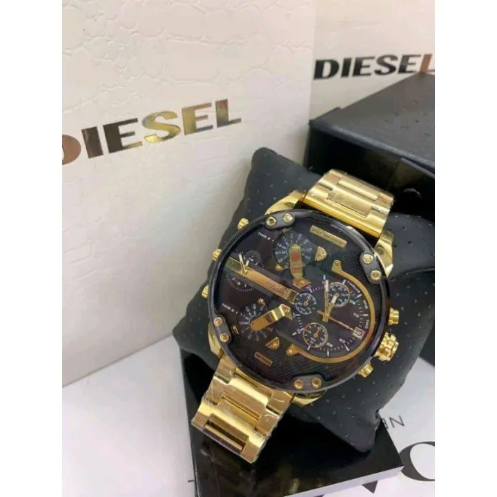 Diesel Gold Chronograph Oversize Mr.Daddy Watch | Lazada PH