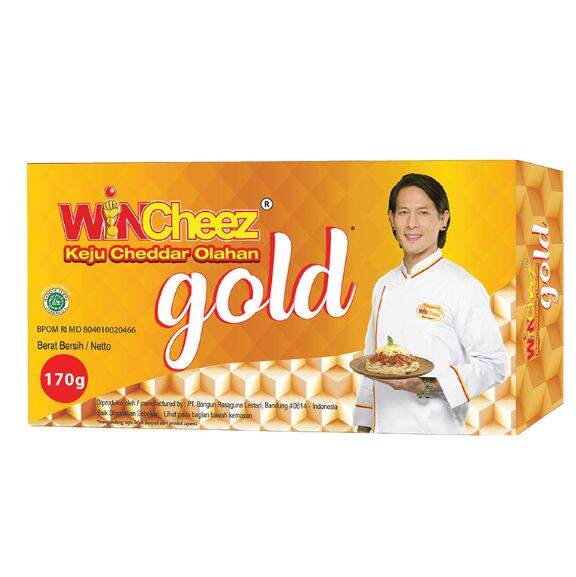 Keju Wincheez Chef Juna Win Cheez Gold Keju Cheddar Olahan 170g | Lazada Indonesia
