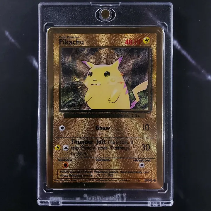 Pokemon TCG Gold Metal Pikachu (Celebrations Ultra Premium Collection ...